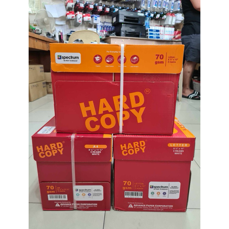 HardCopy bondpaper 70gsm per box (5reams/box) | Shopee Philippines