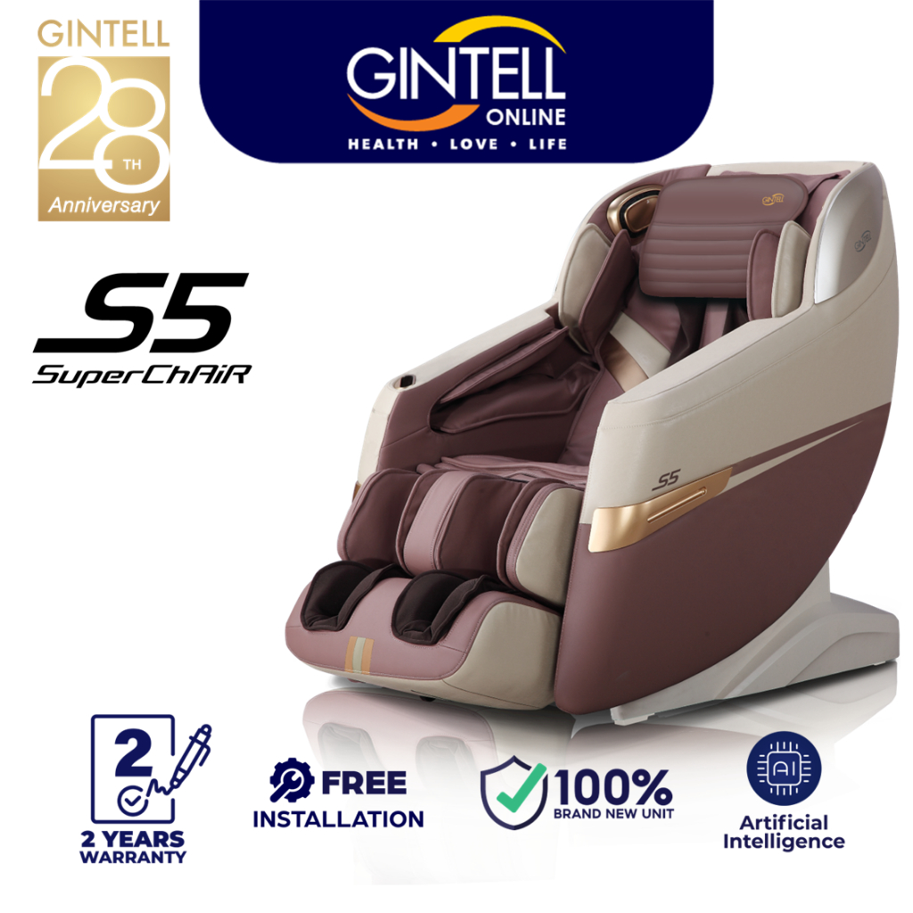 GINTELL S5 SuperChAiR Massage Chair - 150cm (L) x 77cm (W) x 87cm (H ...