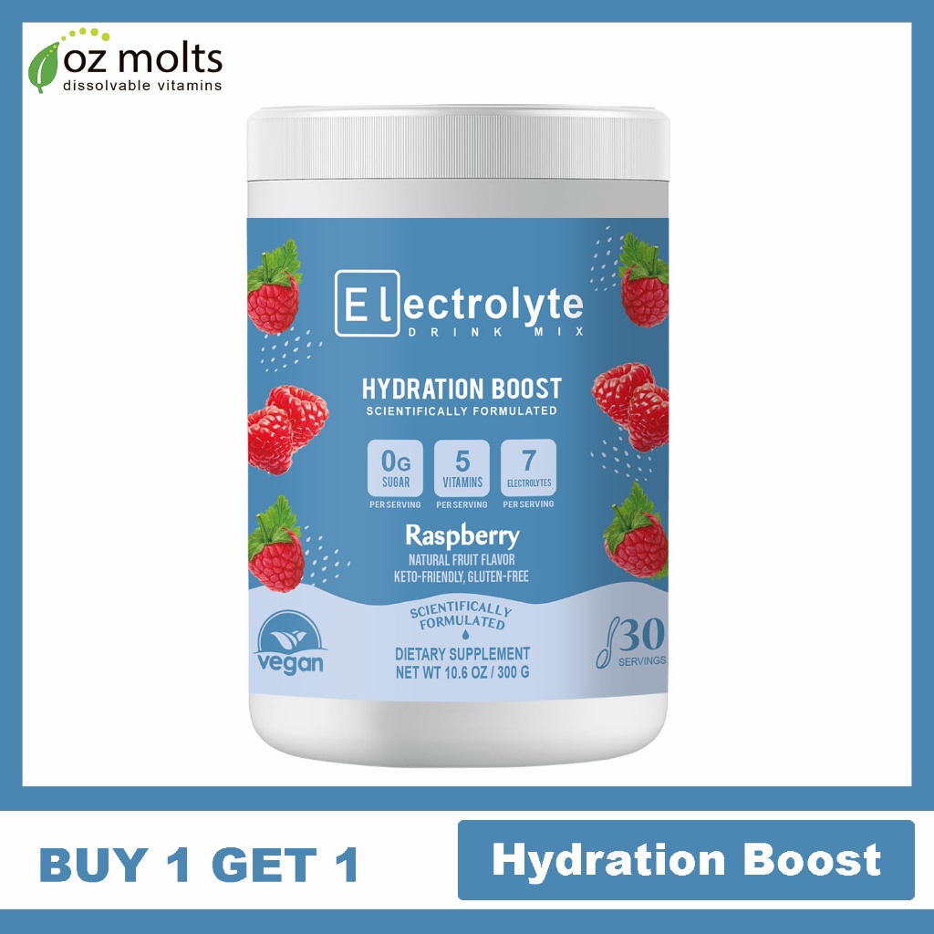 Ozmolts Electrolytes Powder for Hydration Boost Moisture Electrolyte ...