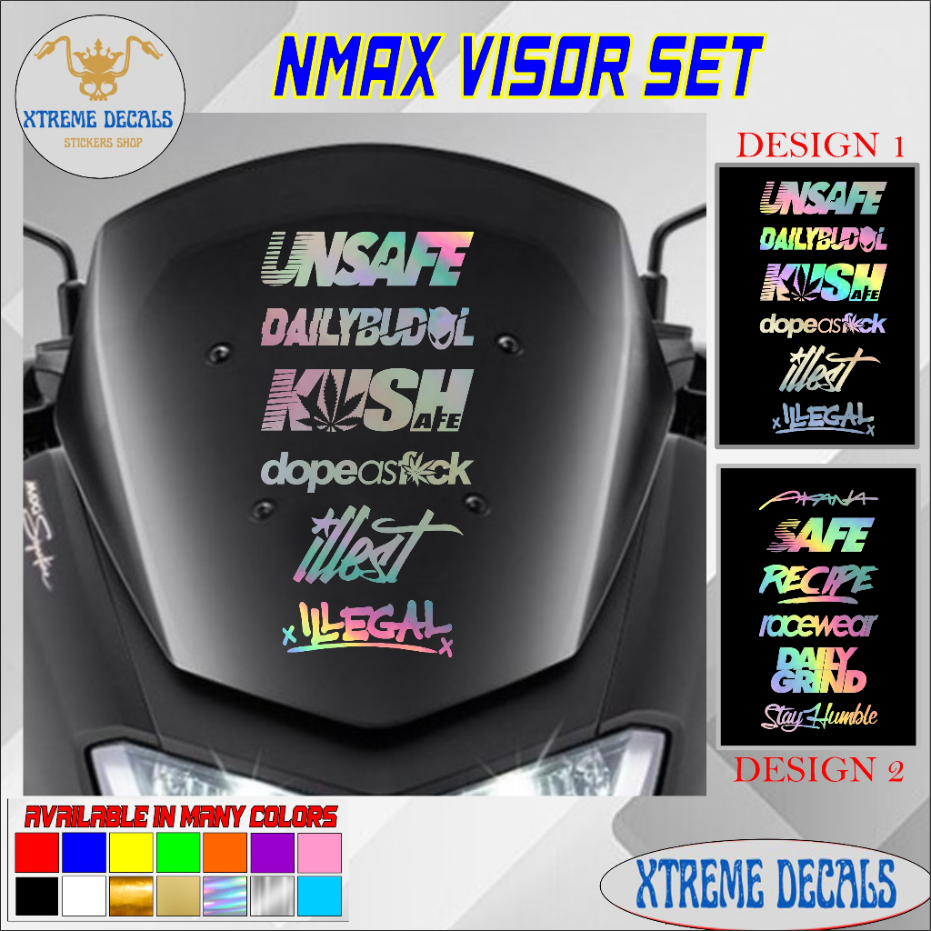 yamaha nmax visor sticker diecut waterproof | Shopee Philippines