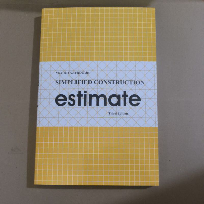 SIMPLIFIED CONSTRUCTION ESTIMATE. 3rd Edition | Shopee Philippines