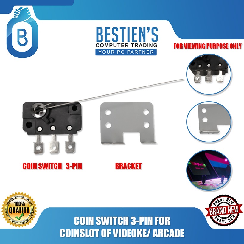 COIN SWITCH 3-PIN FOR COINSLOT OF VIDEOKE/ ARCADE | Shopee Philippines