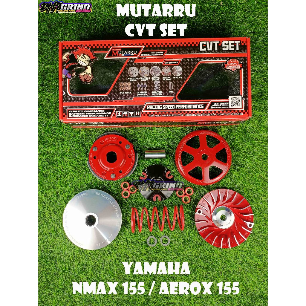 MUTARRU CVT SET YAMAHA NMAX V1 / NMAX V2 / AEROX V1 / AEROX V2 COMPLETE CVT SET MADE IN JAPAN ...
