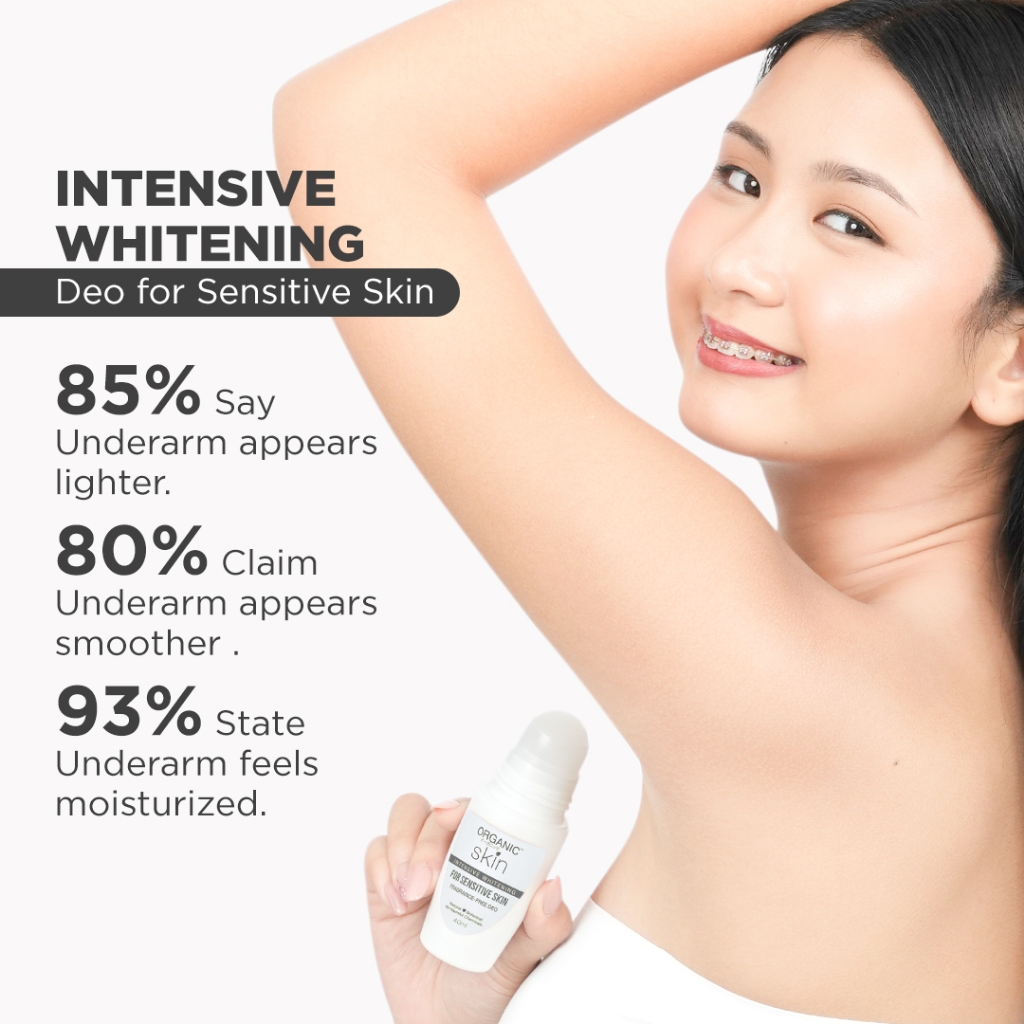 Organic Skin Japan Unscented Intensive Whitening Underarm Deodorant Deo ...