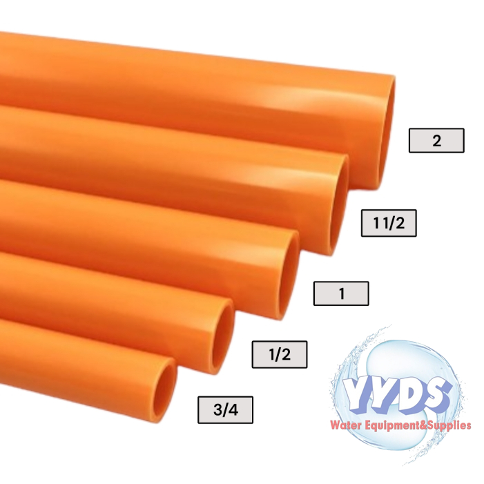 PVC PIPE BLUE & ORANGE PER METER 1/2” 3/4” 1” 1 1/2” 2” WIDTH 1 METER LENGTH | Shopee Philippines