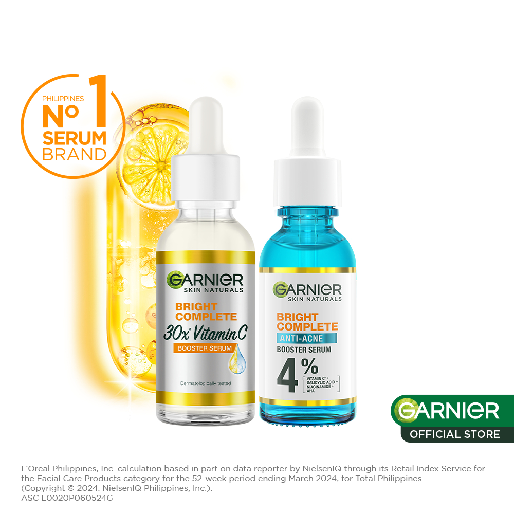 Garnier Power Serum Duo Skin care Set Face Serum 30mL Anti Acne ...