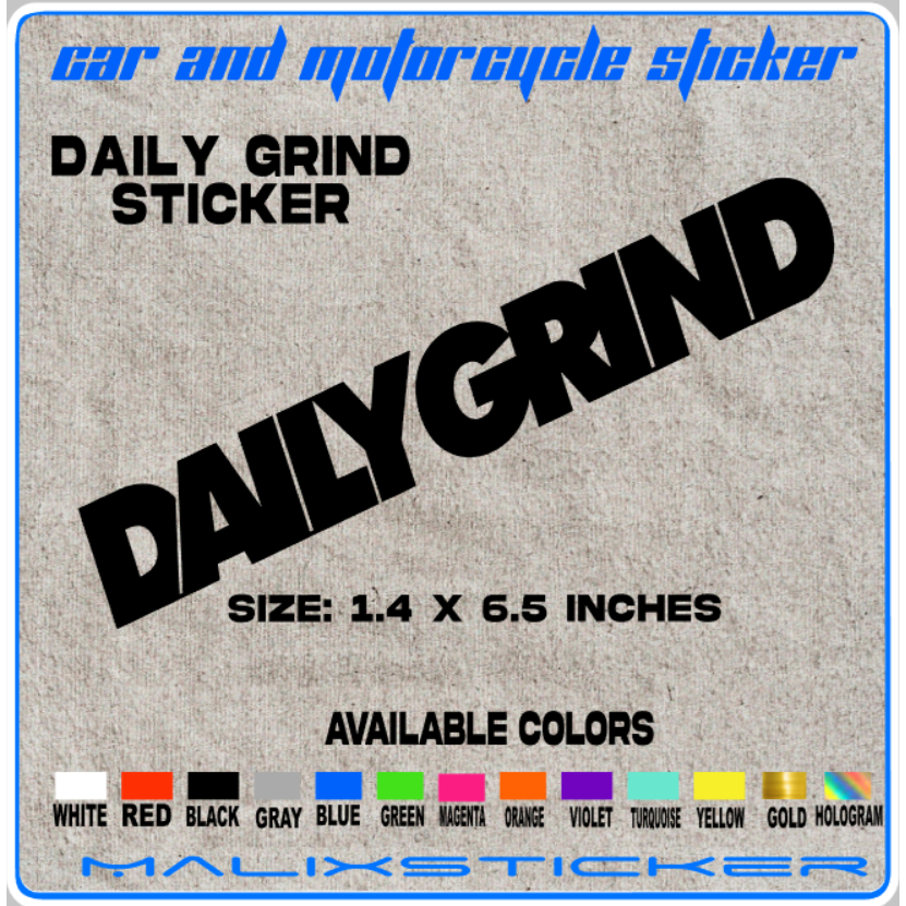 Daily Grind sticker decals | Shopee Philippines