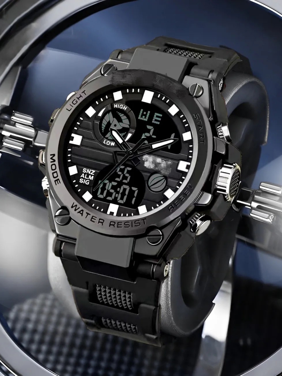 Waterproof Men Watch Sports Fashion LED Multi-Function Men Watch ...