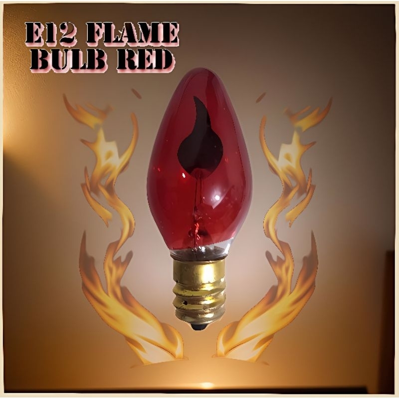 E12 FLAME BULB RED 1.5WATTS 230V | Shopee Philippines