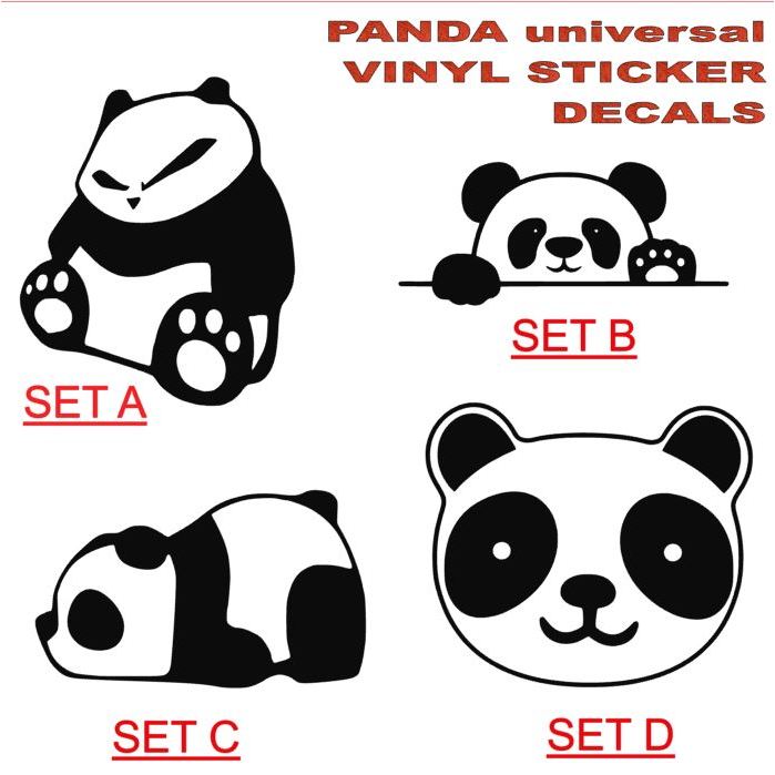 PANDA Vinyl Sticker Decals | Shopee Philippines