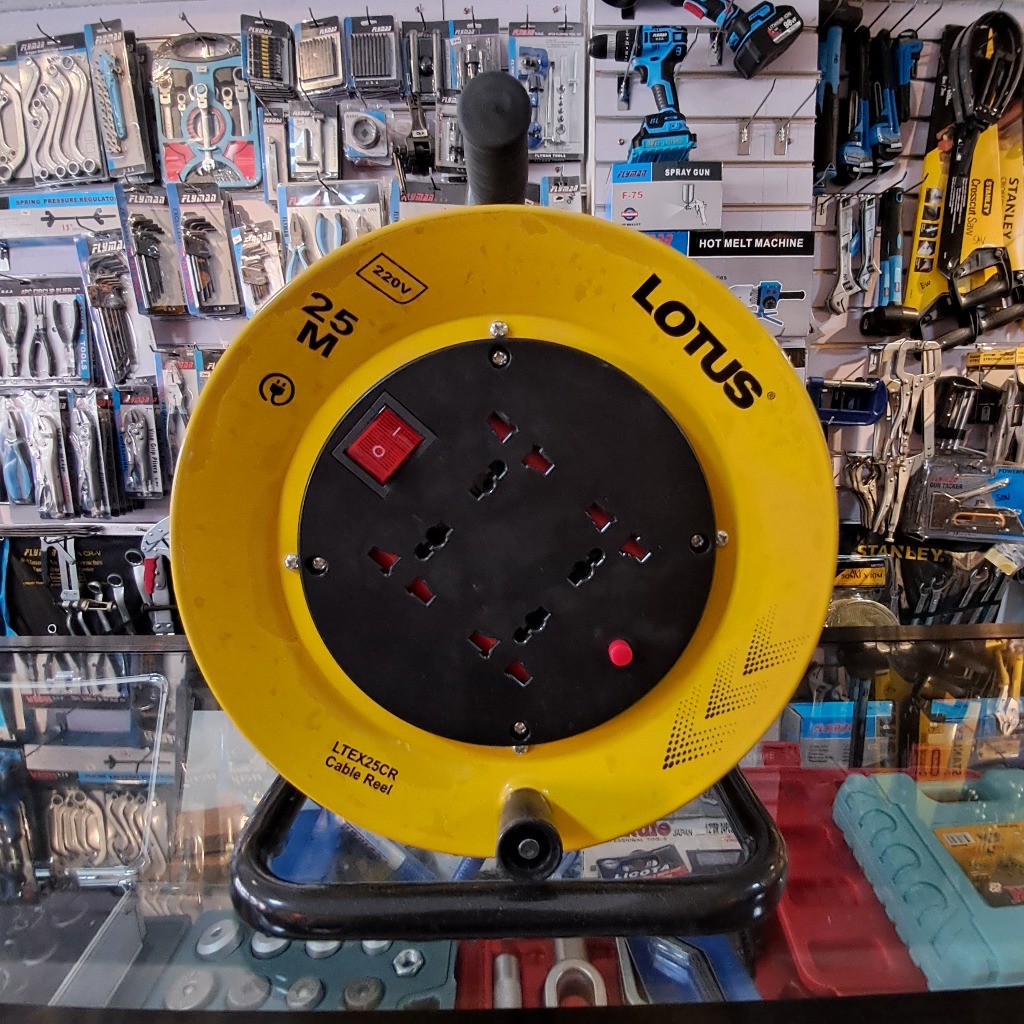 LOTUS Cable Reel Extension Wheel Outlet AWG 16 25M LTEX25CR | Shopee ...