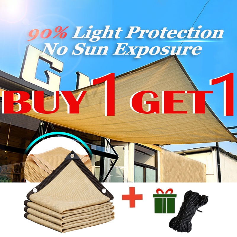90% uv net shade for garden Sun Shade Net Beige Anti-UV Shelter ...