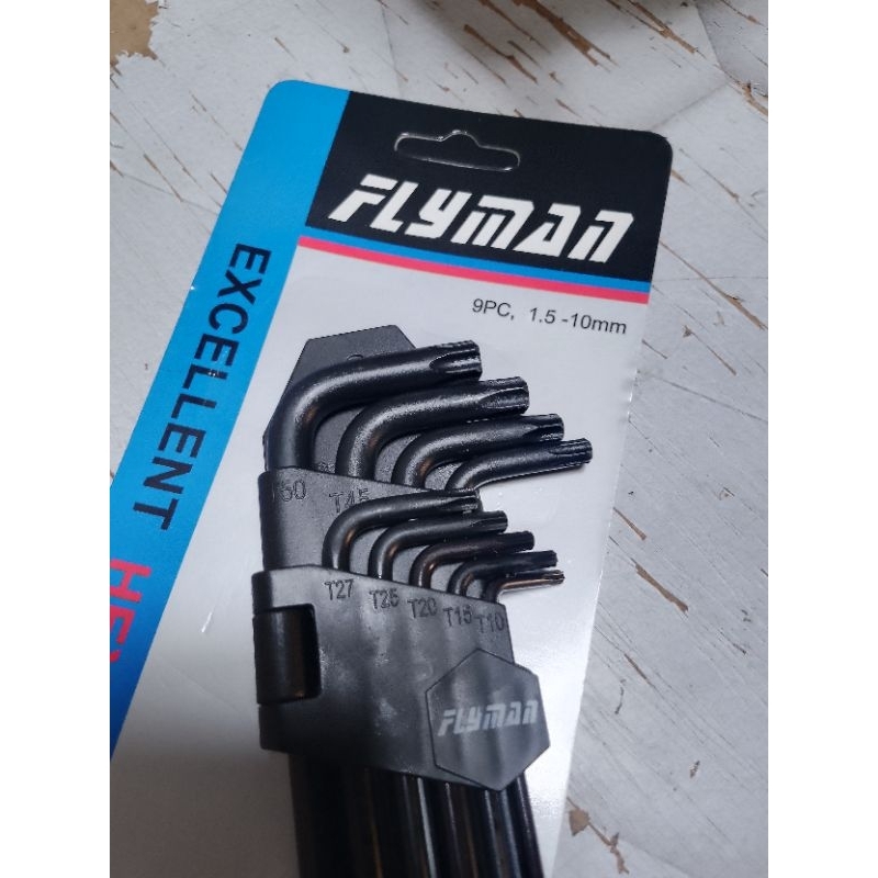 FLYMAN Allen Wrench set Star type long Original flyman made in USA ...