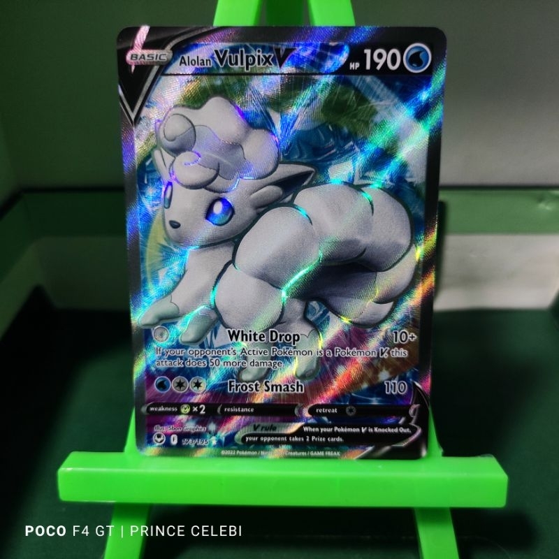 Pokemon TCG - Alolan Vulpix V Full Art | Shopee Philippines