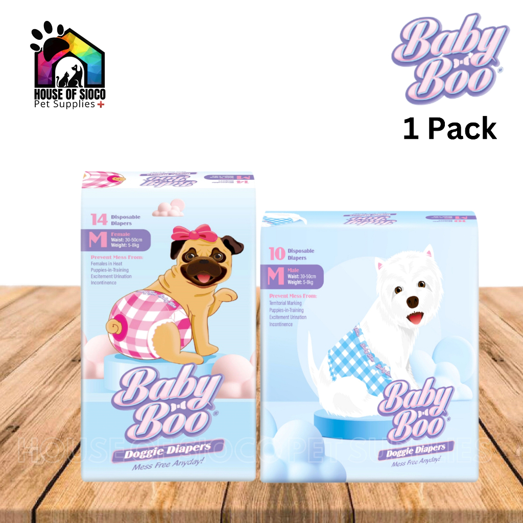 Baby Boo Disposable Female Diaper and Male Wrap (Per Pack) | Shopee ...