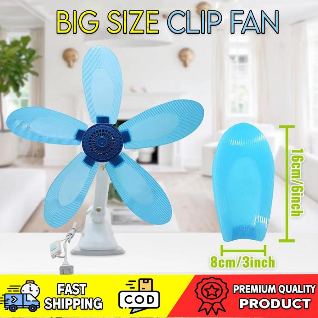 (BL) BIG Size Clip fan - 5 Elesi Portable Clip Electric Fan | Shopee ...