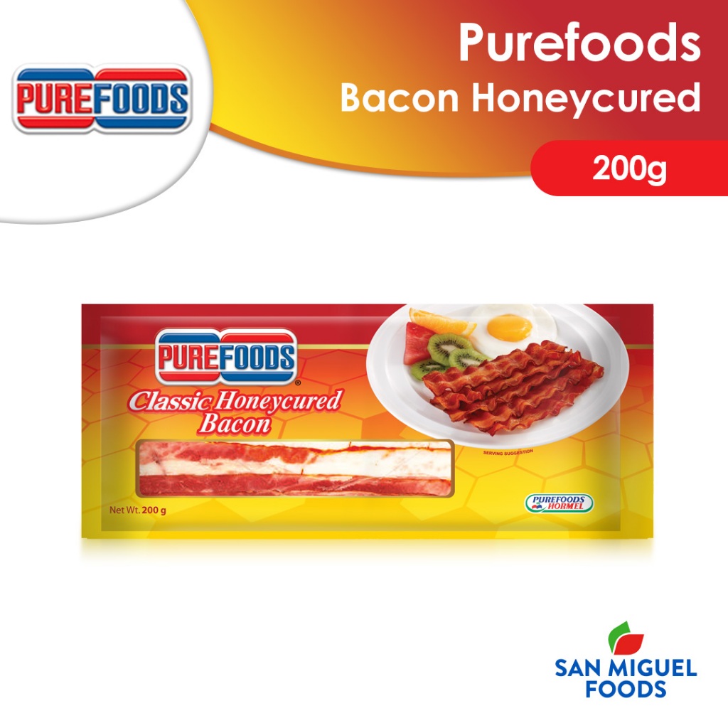 Purefoods Honeycured Bacon 200G | Shopee Philippines