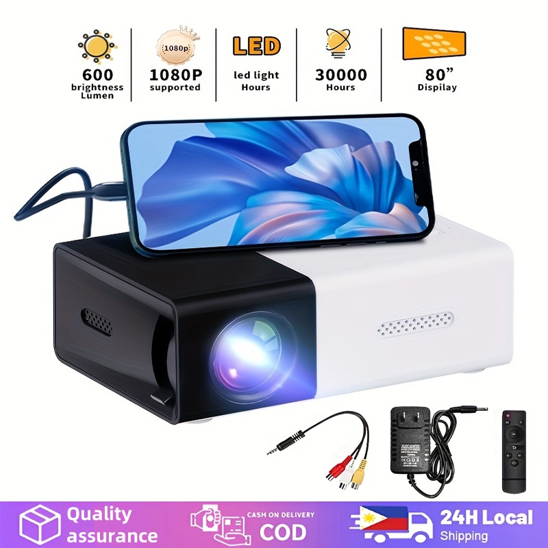 YG300 Micro Mini HD Projector 1080P Home LED Portable Small Desktop ...