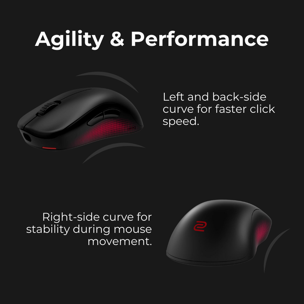 BenQ ZOWIE U2 Wireless Gaming Mouse | Esports, Sport Science | Enhanced ...