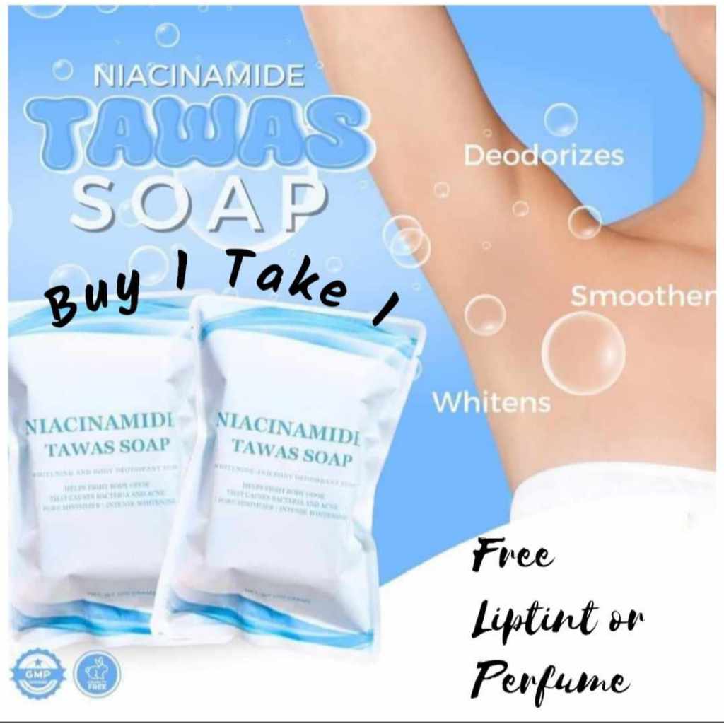 BUY1TAKE1 NIACINAMIDE TAWAS SOAP WITH MESHNET INSIDE 100G | 3 PCS TAWAS ...