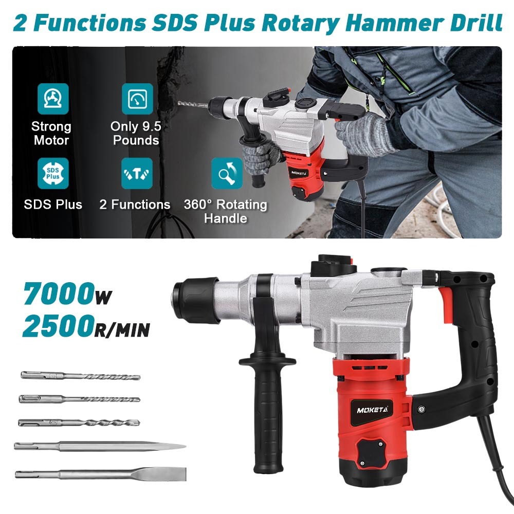 6880W High Power Electric Jack Hammer Chipping Hammer Electric Drill ...