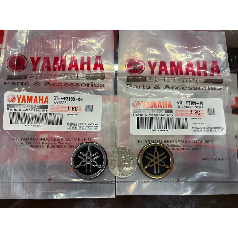 5TL-F3108-00/5TL-F3108-10 GENUINE YAMAHA LOGO EMBLEM (SOLD PER PIECE ...