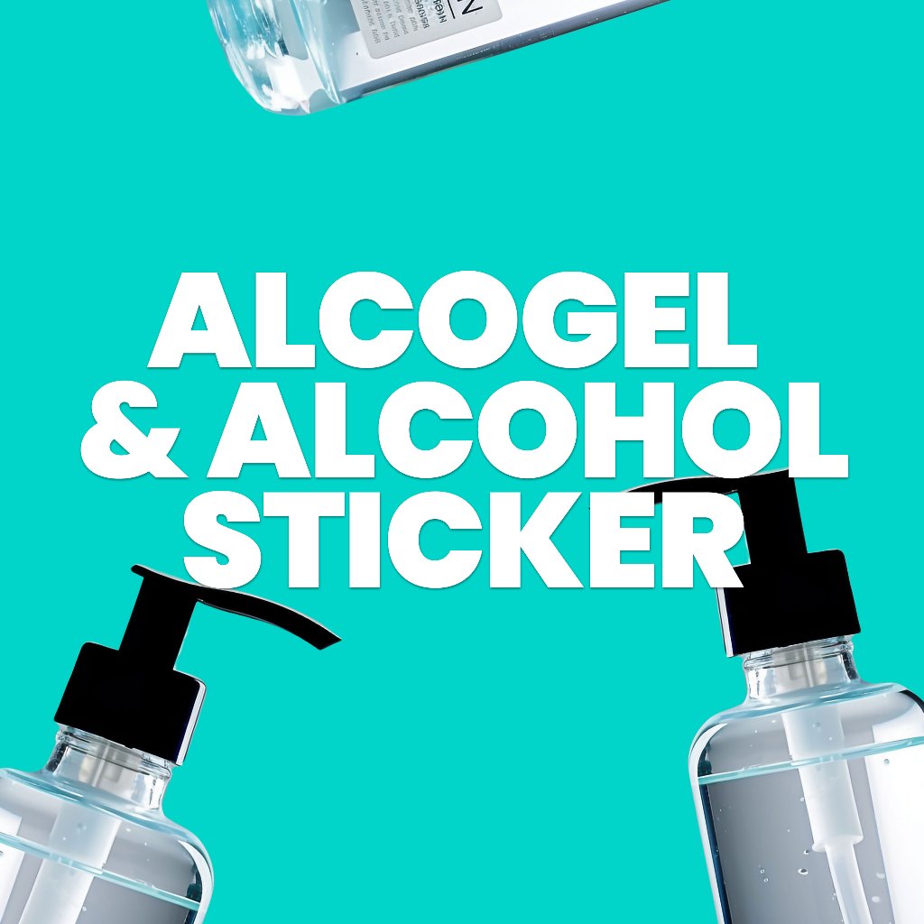 STICKER LABEL FOR ALCOHOL & ALCOGEL | Shopee Philippines