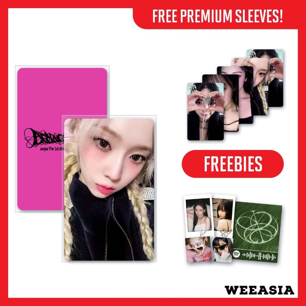 AESPA ARMAGEDDON WITHMUU LUCKY DRAW LOMO CARDS PHOTOCARDS HD Print with ...