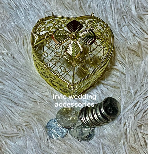 Wedding ring arrhae/arras with coins | Shopee Philippines