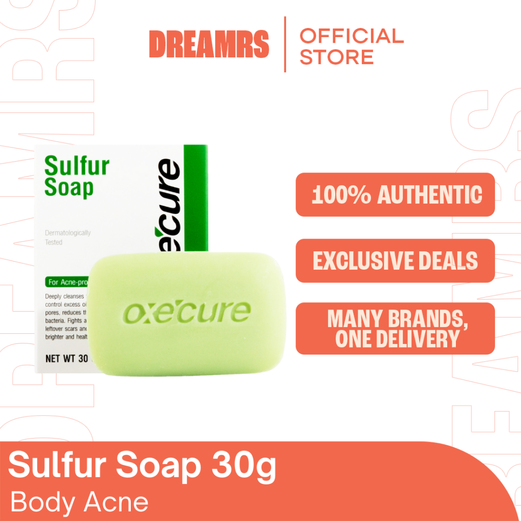 OXECURE Sulfur Soap 30g (DREAMRS) | Shopee Philippines