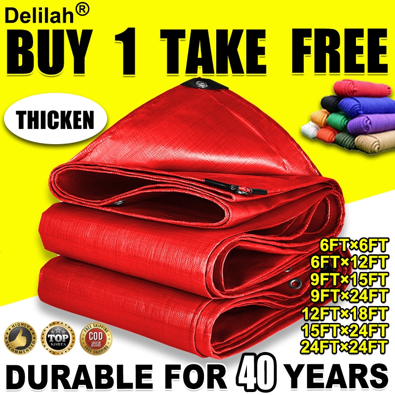 【Free 10 Meters Rope】trapal waterproof makapal tarpaulin trapal tolda ...