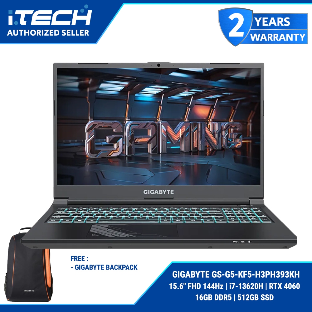 GIGABYTE GS-G5-KF5-H3PH393KH 15.6" FHD 144Hz | i7-13620H | 16GB RAM ...