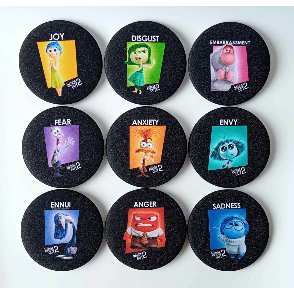Inside Out Inspired Button Pins | 9 emotions | Shopee Philippines