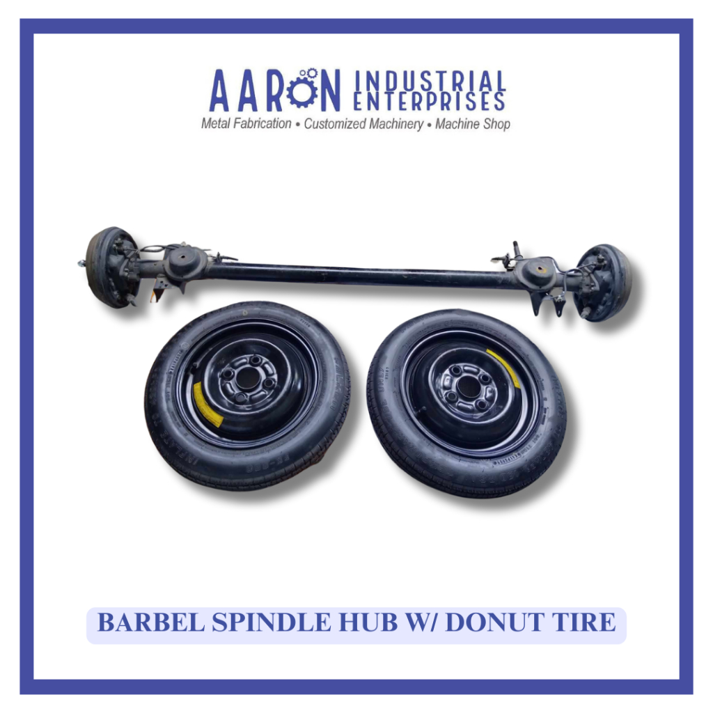 Barbel Spindle Hub with Donut Tire Complete Set with Nut PCD100 Japan ...