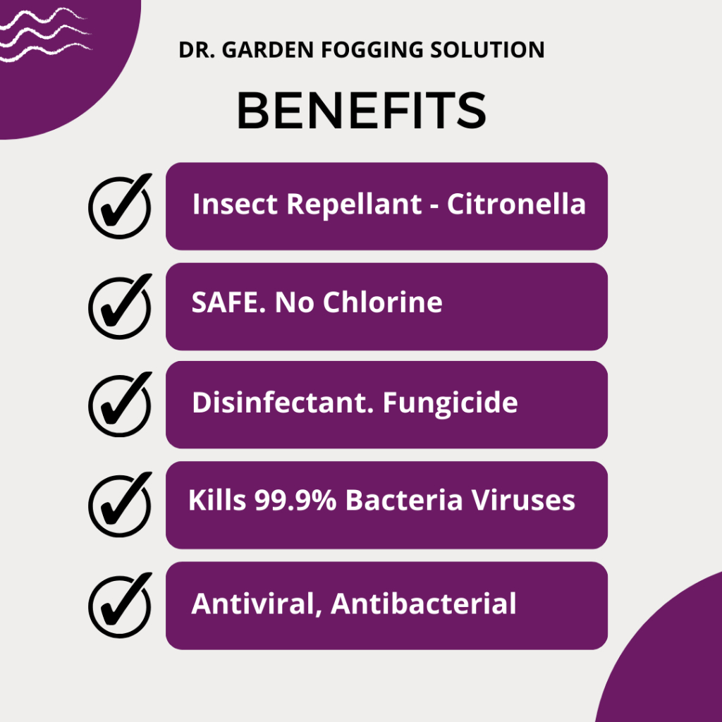 DR GARDEN Disinfectant Sanitize Antibac Fogging Bac to Zero Liquid ...