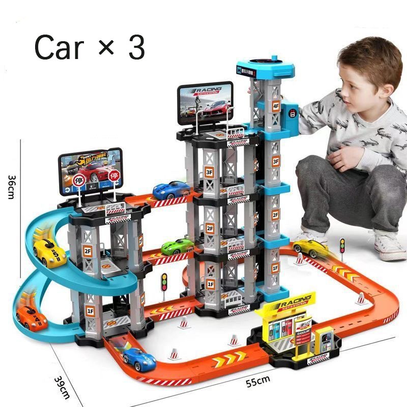 New City Ultimate Track Playset Race Car Track Toys for Boys Car games ...