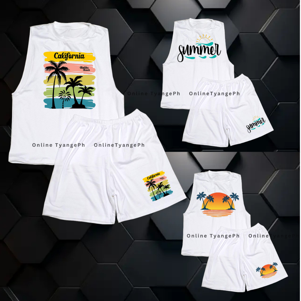 OnlineTyangePh Summer Beach Muscle tee white sando TERNO for kid boy ...