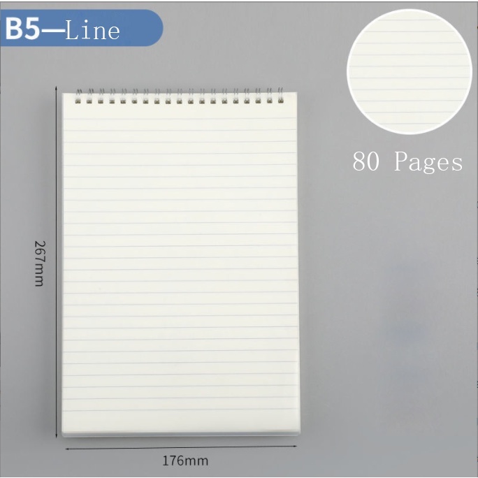 A5/B5/A4 Spiral Binder Notebook Refill Muji Styled 60 leaves Daily plan ...
