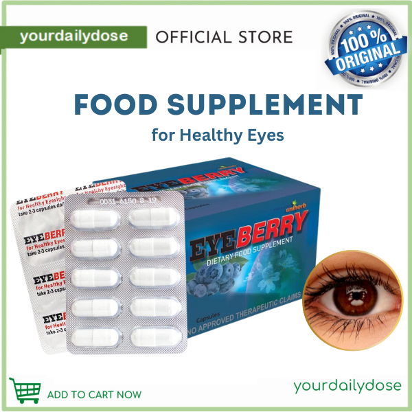 EYE BERRY Food Supplement Healthy Eyes 10s | Shopee Philippines