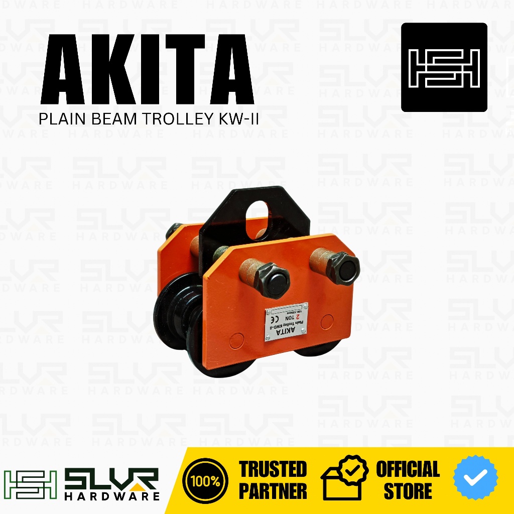 AKITA I-BEAM PLAIN TROLLEY KWD-II HEAVY DUTY MADE IN JAPAN CAST IRON ...