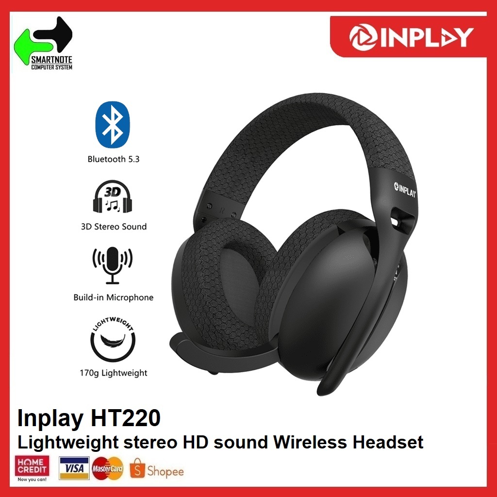 Inplay HT220 Lightweight stereo HD sound Wireless Headset | Shopee ...