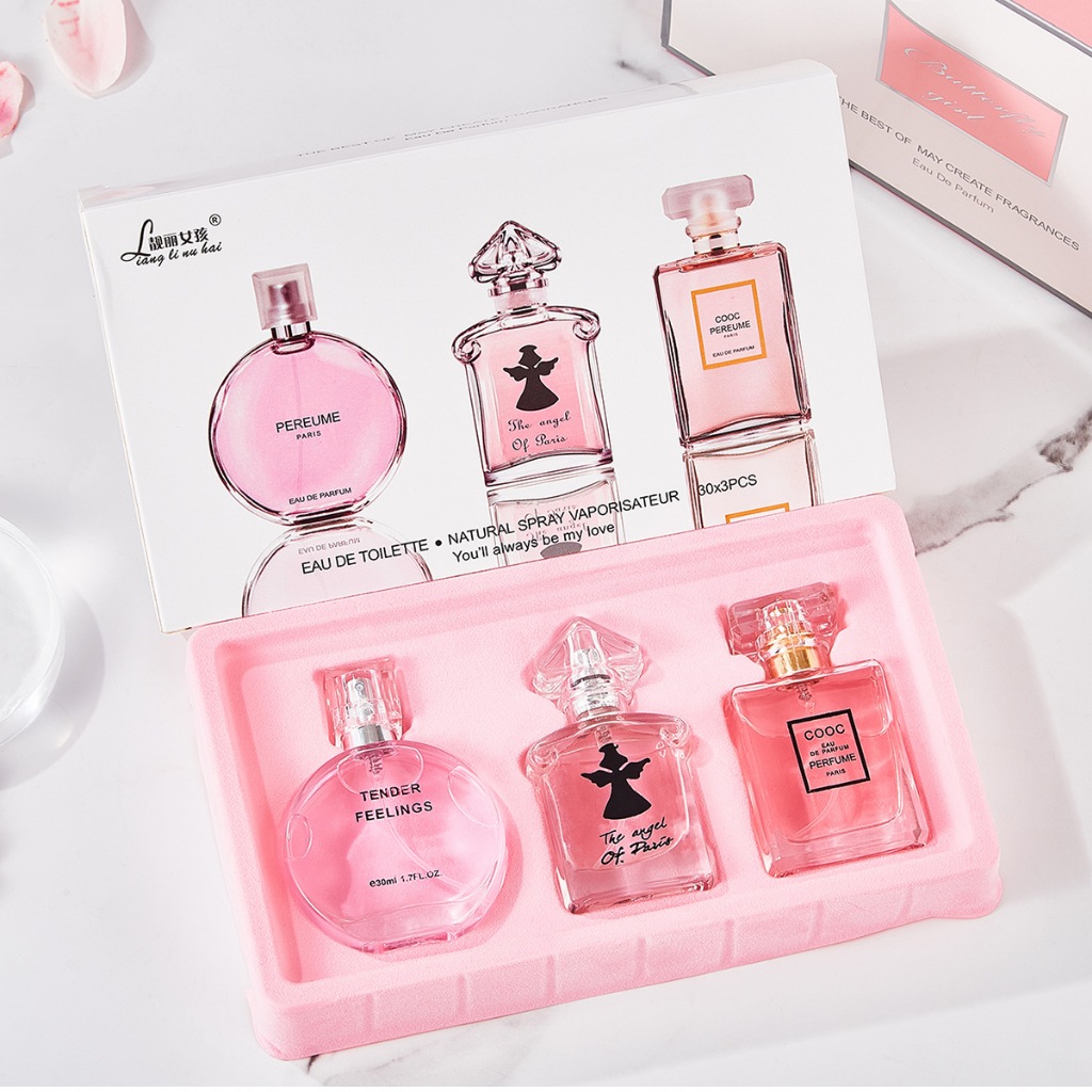 3 in 1 Perfumes for Women Long Lasting Perfume Set Bath and Body Work ...