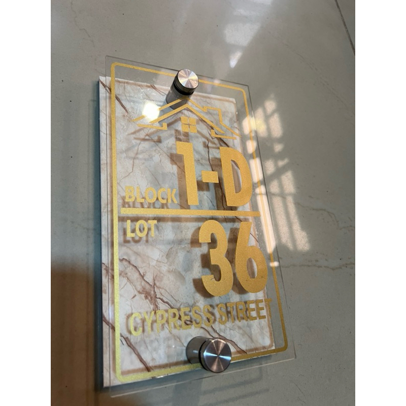 HOUSENUMBER/HOUSESIGNAGE/HOUSEDESIG/DOUBLEACRYLIC5X9INCH3MMTHICK ...
