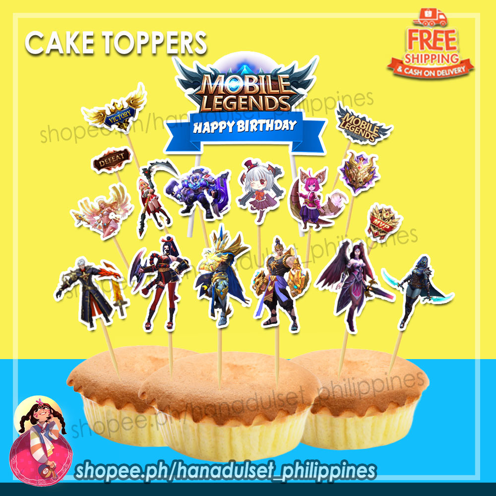 Mobile Legends Cake Topper Happy Birthday ctplus ♥ | Shopee Philippines