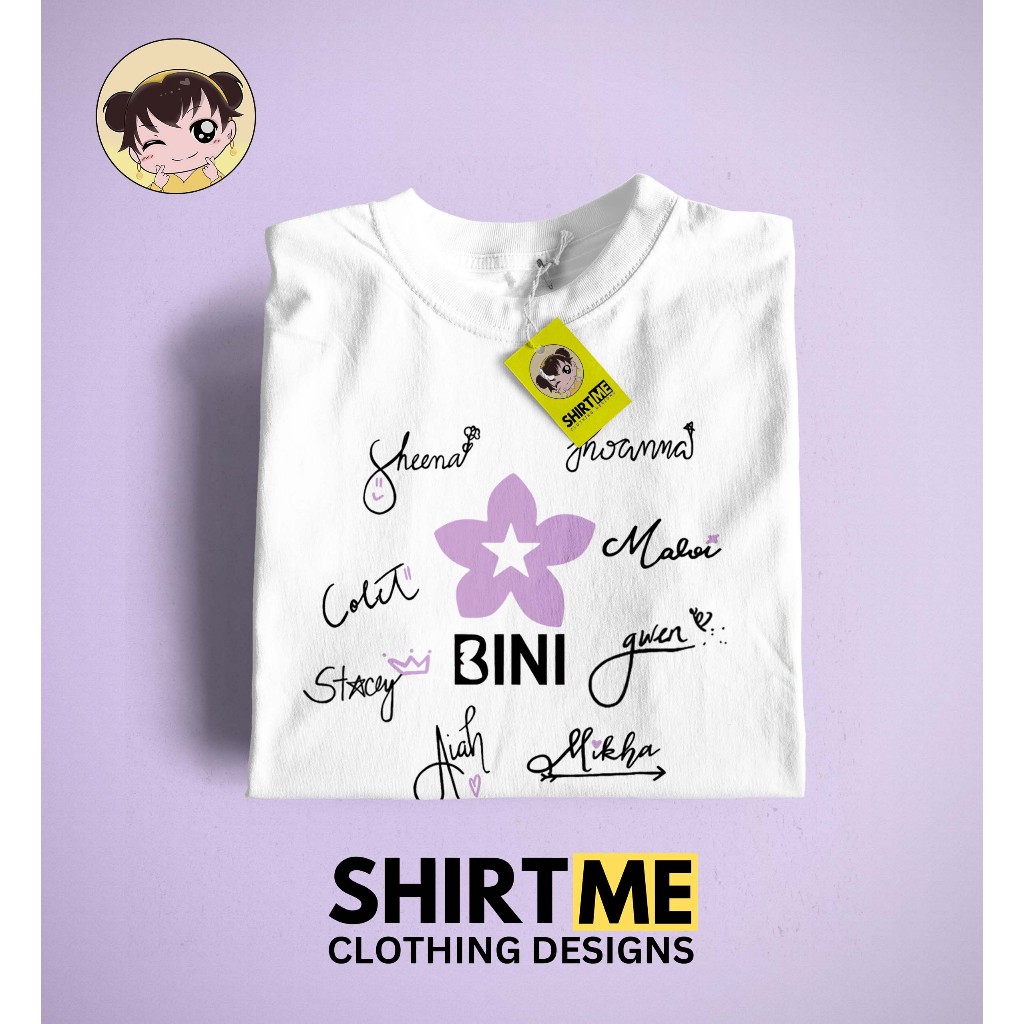 BINI Autograph Signature Shirt UNISEX | Shopee Philippines