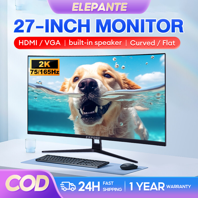 Monitor 24 Inch 2K 75HZ PC Monitor Curve 1920*1080P IPS Monitor 19 Inch ...