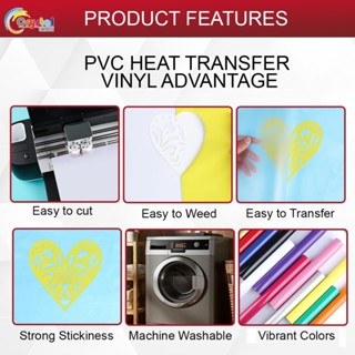 Yasen Heat Transfer Vinyl (25M x 20 Inches) 1 Roll Rubberized PVC Transfer Vinyl | Cold Peel HTV ...