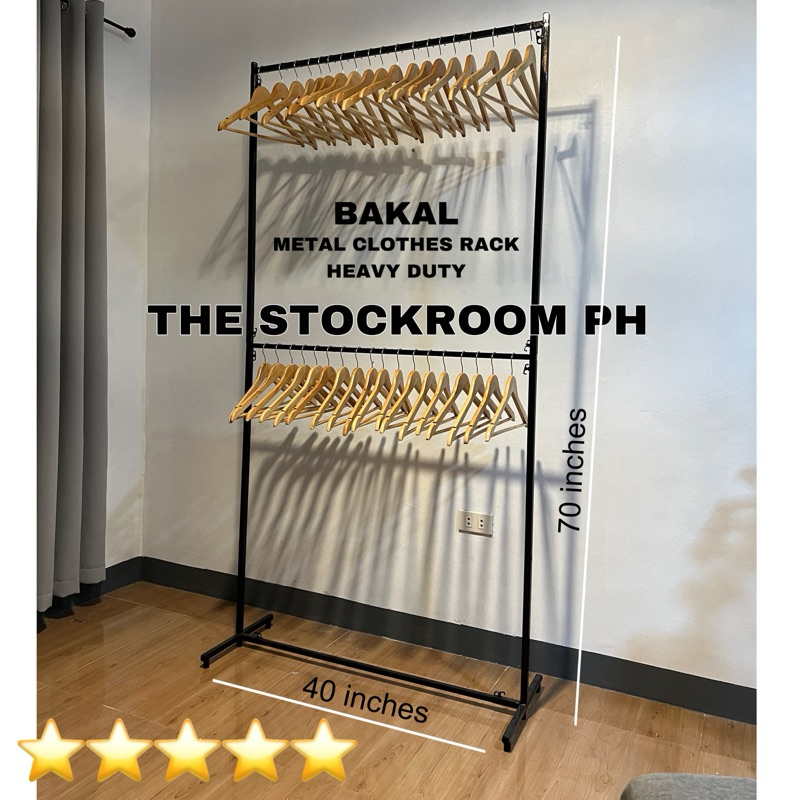 Bakal Sampayan Double Layer Heavyduty Steel Cloth Rack | Shopee Philippines