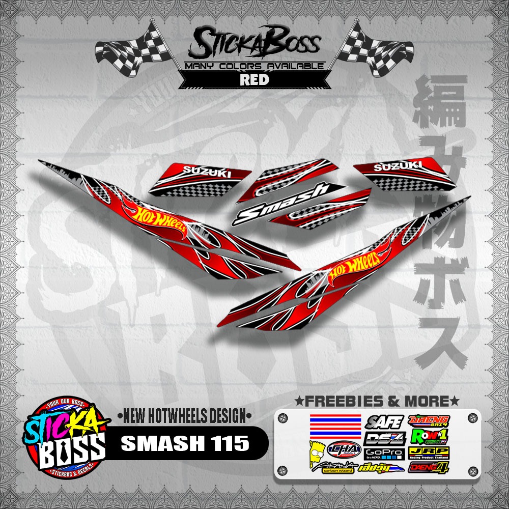 STICKER DECALS for SMASH 115 (S115NEHODE) By STICKABOSS (SOFIE ...