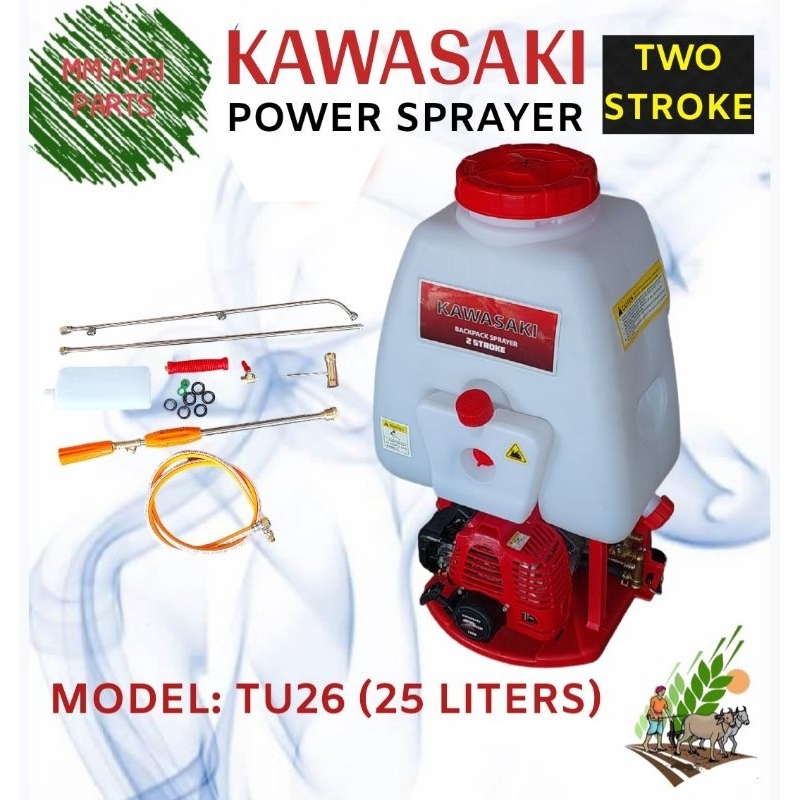 KAWASAKI POWER SPRAYER 2 STROKE TU26 (25 LITERS) | Shopee Philippines